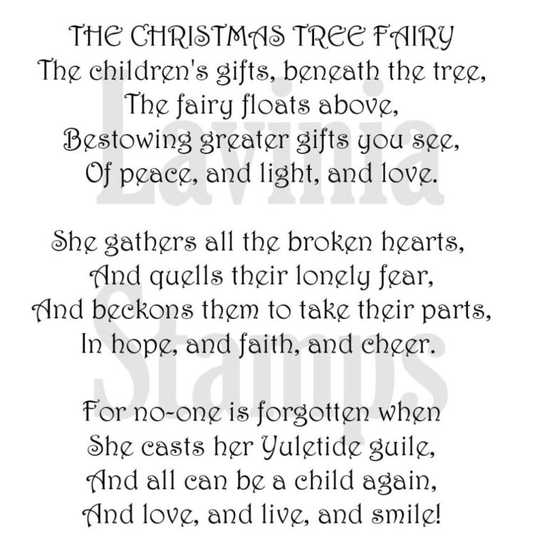 Christmas Tree Fairy Stamp - Lavinia Stamps