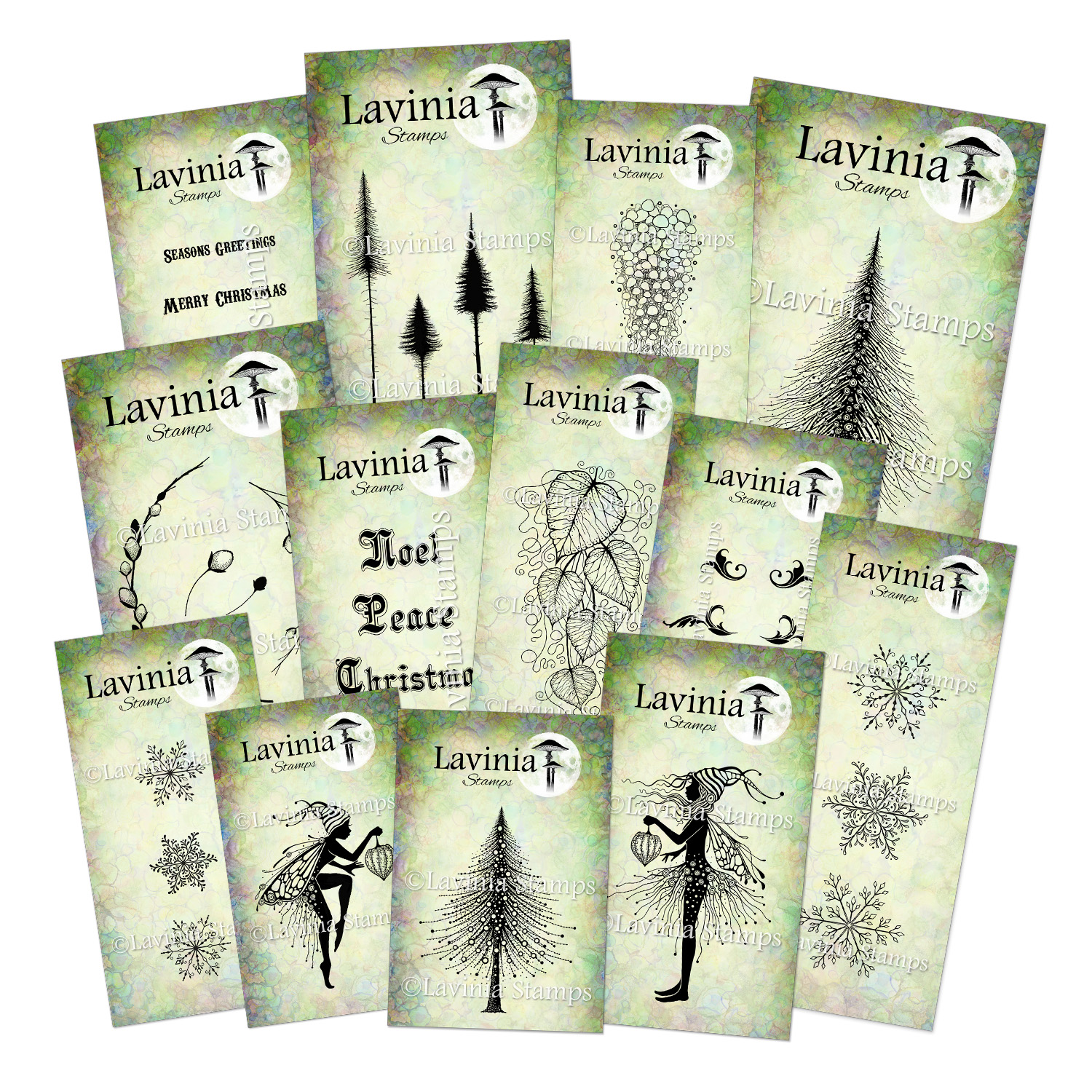 The New Winter Whispers Stamp Collection - Lavinia Stamps The New Winter Whispers Stamp Collection - Lavinia Stamps