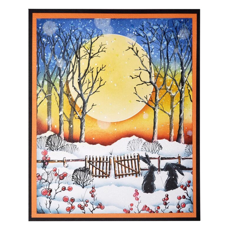 A Snowy Sunset by Judy Mathis - Lavinia Stamps