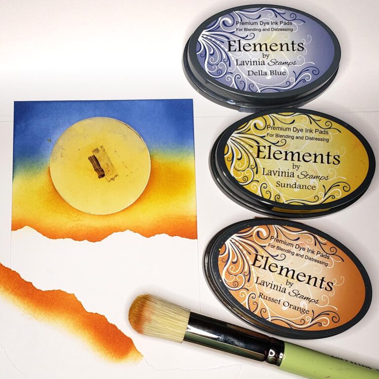 A Snowy Sunset by Judy Mathis - Lavinia Stamps