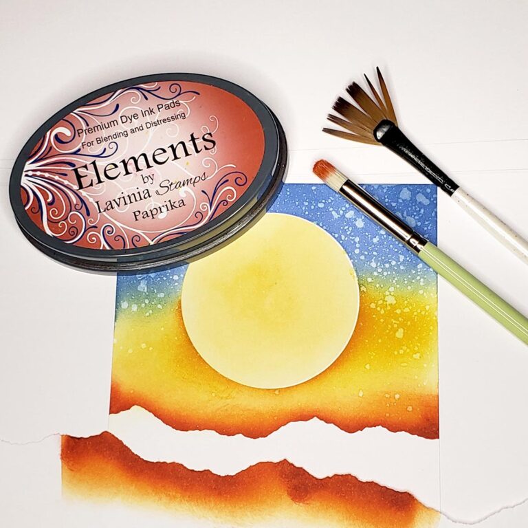 A Snowy Sunset by Judy Mathis - Lavinia Stamps