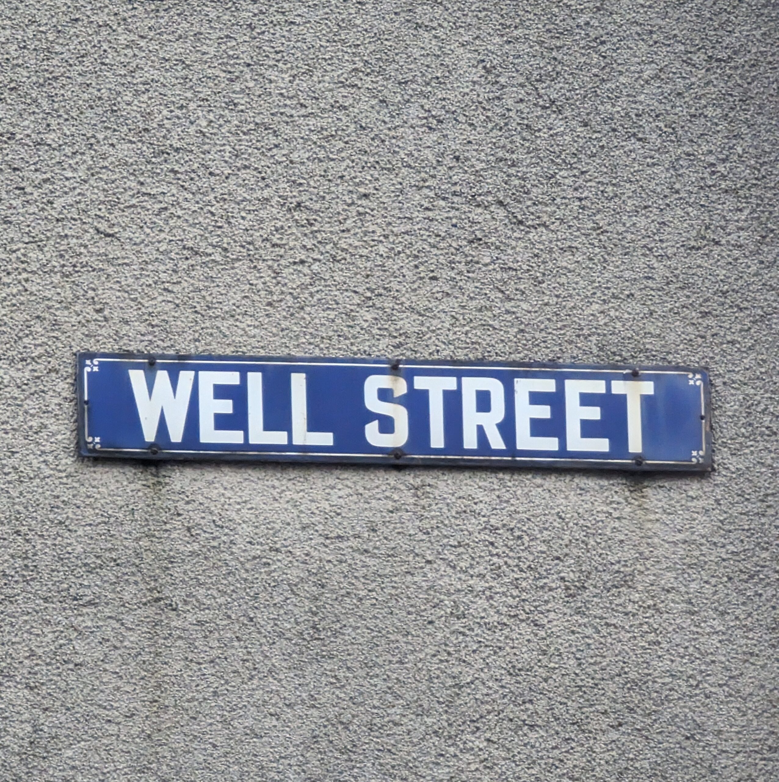 What is the origin of Well Street? - Lavinia Stamps