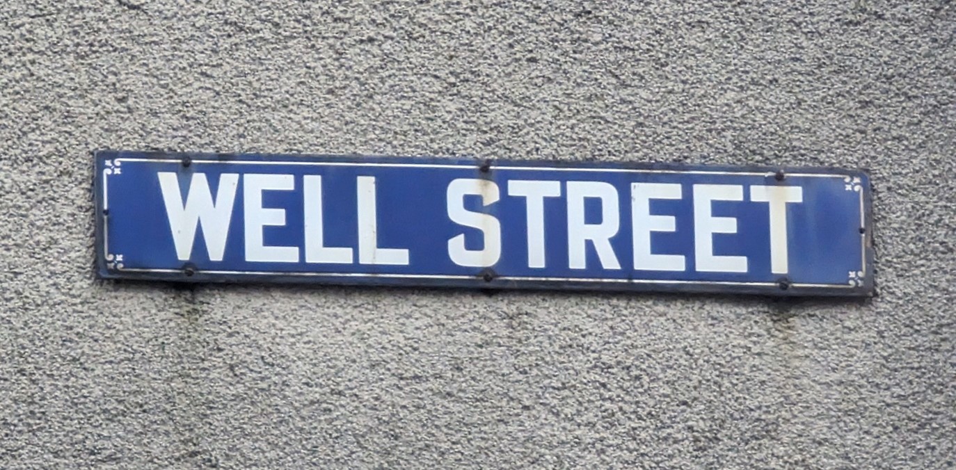 What is the origin of Well Street? - Lavinia Stamps