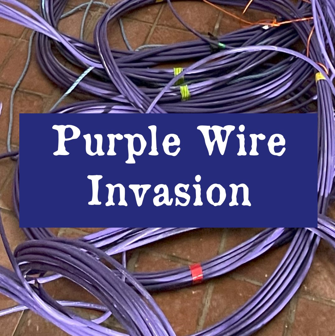 Miles and miles of purple wire... - Lavinia Stamps