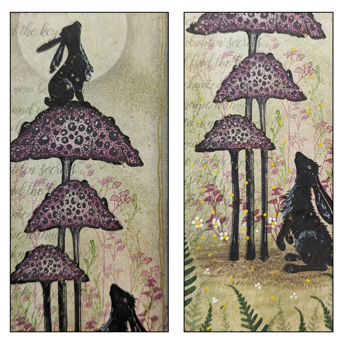 Elfin Cap Mushroom Bookmark by Eleana Evans - Lavinia Stamps