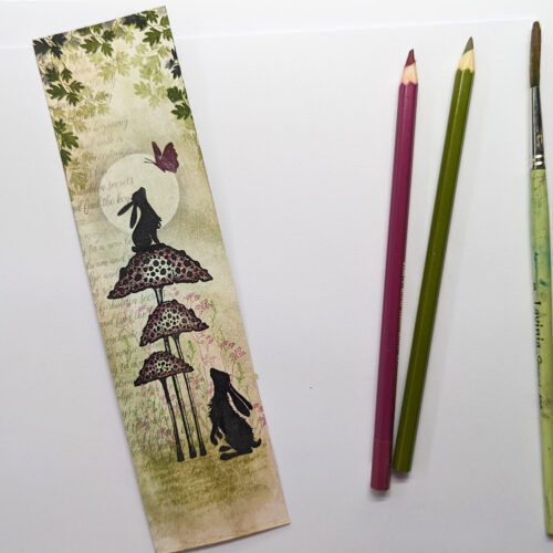 Elfin Cap Mushroom Bookmark by Eleana Evans - Lavinia Stamps